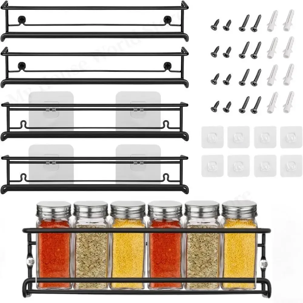 Kitchen Organizer Metal Hanging Racks For Home Restaurant Shelf Wall ...