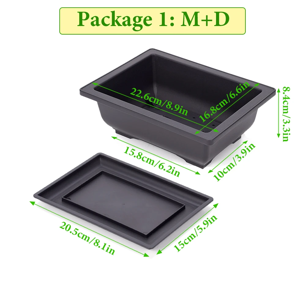 Pot de germination,Pot de fleurs rectangulaire en plastique,balcon ...