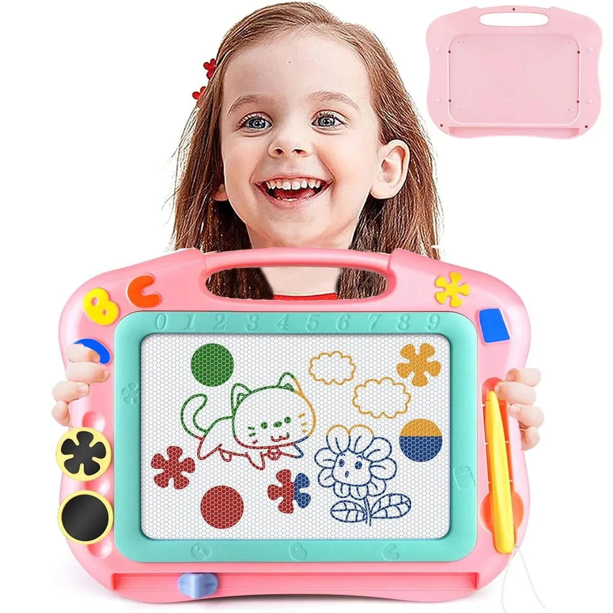 Magnetic-Drawing-Board-for-Kids-Large-Doodle-Board-with-Magnet-Beads ...