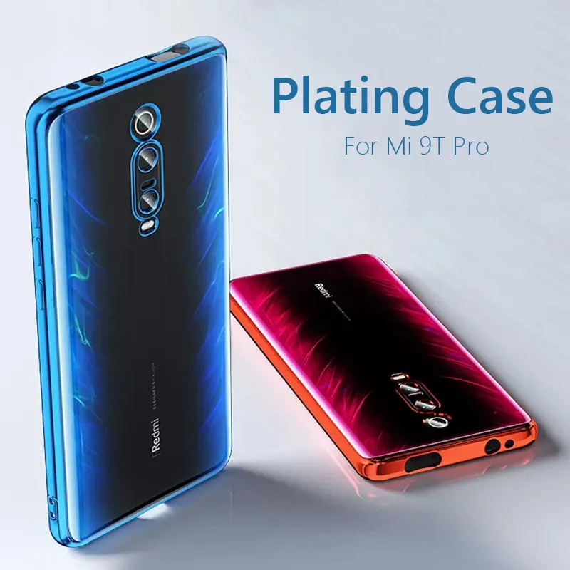 For-Xiaomi-Mi-9T-Case-Luxury-Plating-Soft-Clear-Back-Cover-For-Xiaomi ...