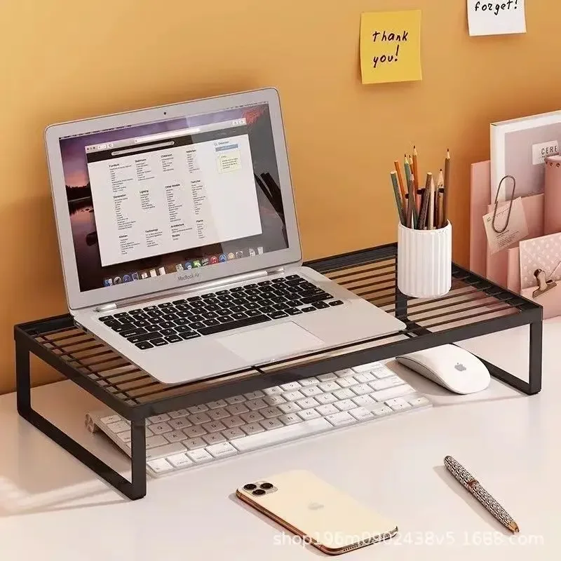 Laptop-stand-dormitory-storage-heat-dissipation-grill-desktop-elevated ...