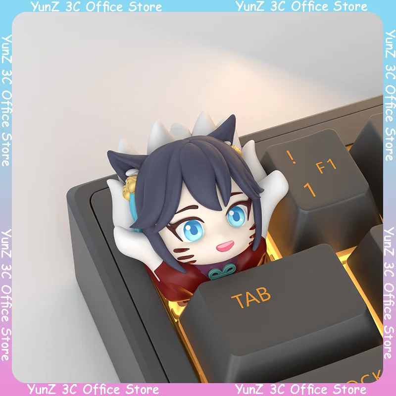 Ahri-Jinx-Keycaps-League-of-Legends-teclas-personalizadas-3D-Teclado ...