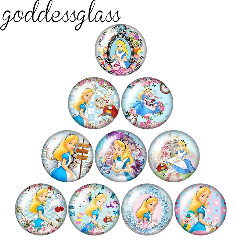 Disney Alice's Adventures in Wonderland 12mm/18mm/20mm/25mm Round photo ...