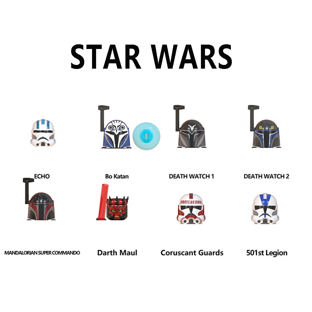 WM6098 Building Blocks Bo-Katan Kryze Bricks 501st Legion Clone Trooper ...