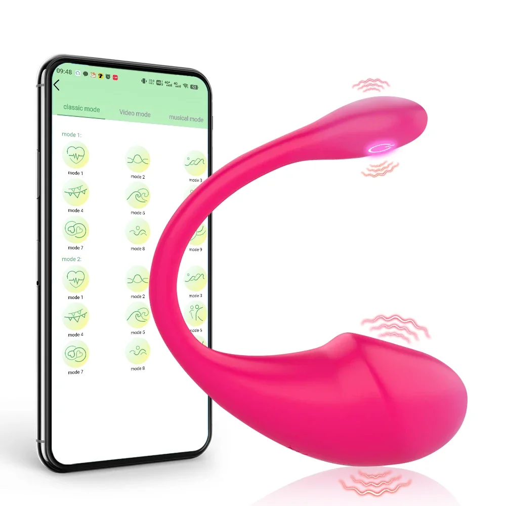 Wireless-Remote-Control-APP-Vibrator-Female-G-Spot-Clitoris-Stimulator-Powerful-Vagina-Massager ...