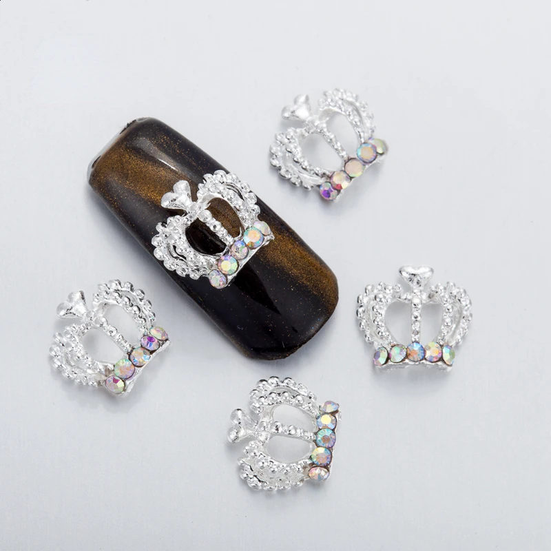 Diamantes-de-colores-AB-de-Metal-corona-grande-purpurina-diamantes-de ...