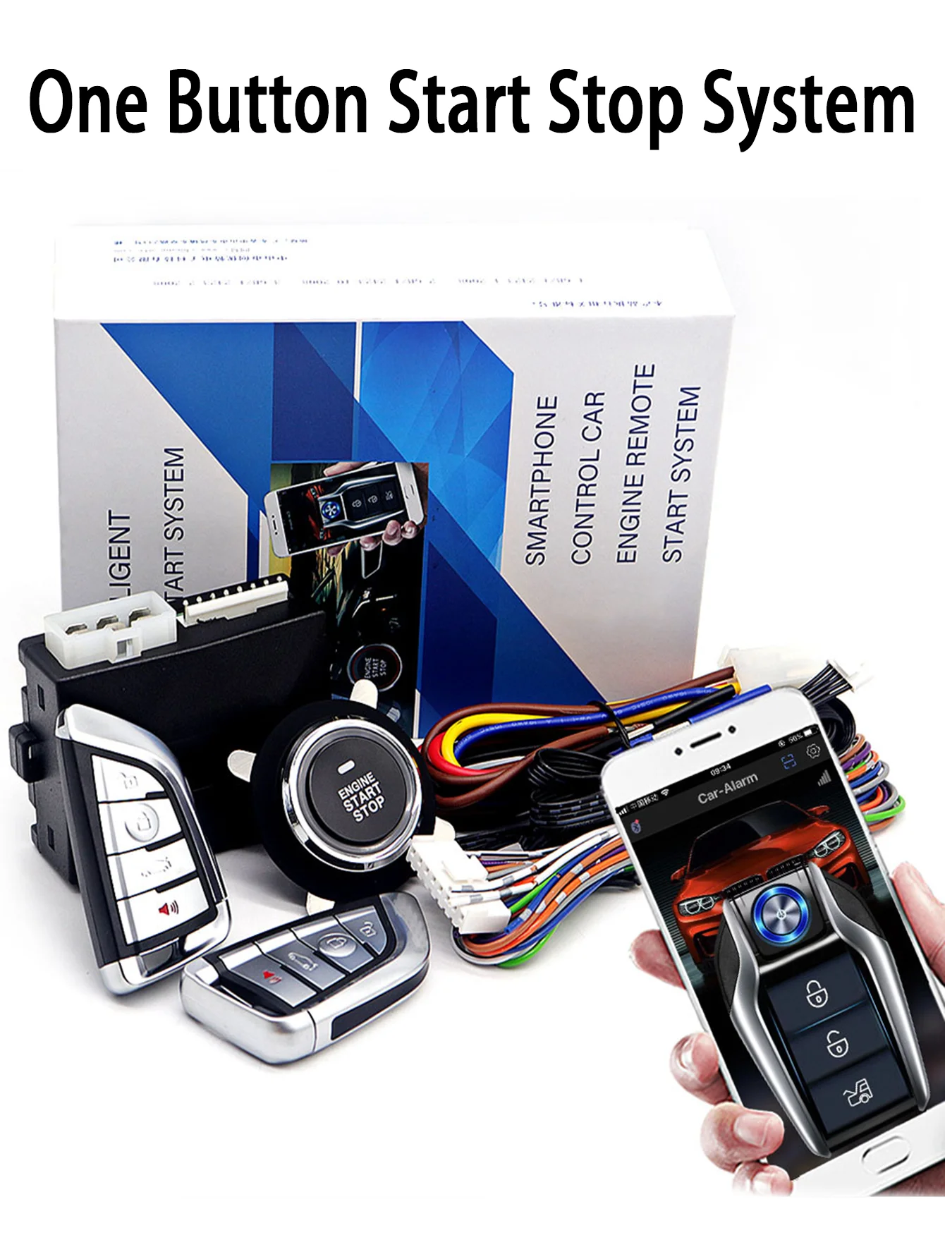 Car-Security-Intelligent-Starter-Push-One-Button-Start-Stop-Engine ...