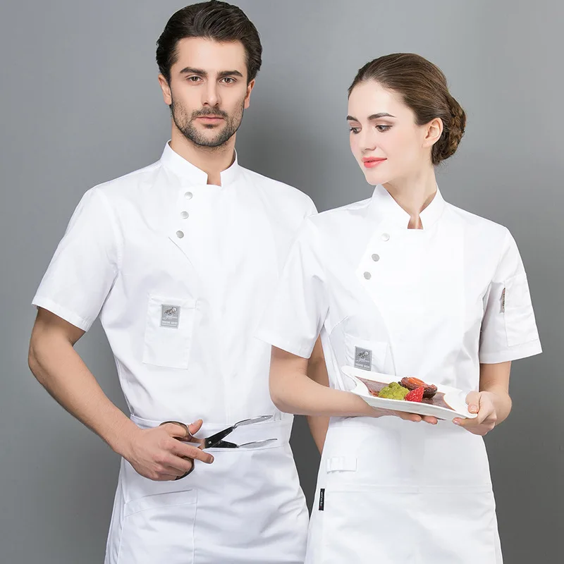 Kurzarm-K-chenchef-Jacken-K-che-Koch-Restaurant-Uniform-Custom-Logo ...