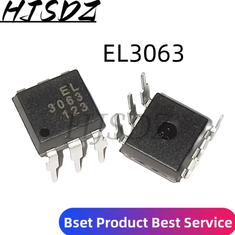 10-piezas-EL3063-DIP-6-EL-3063-6-Pin-Zero-Cross-Triac-Driver-Chip ...