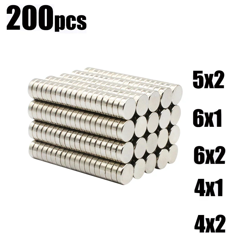 20 40 80 Pcs 5x2 6x1 6x2 4x2 5x1 Neodymium Magnet NdFeB Round Super ...