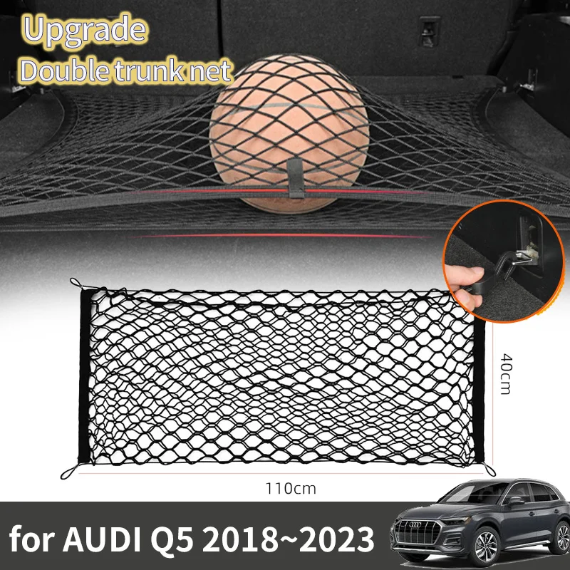 For Audi Q5 FY 2018 2019 2020 2021 2022 2023 2024 Accessories Boot Trunk Net Elastic Upgraded Auto Double Storage Organizer Auto AliExpress