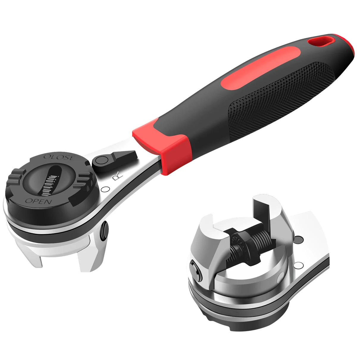 Ratchet wrench metal heavy duty sleeve ergonomic anti-slip adjustable ...