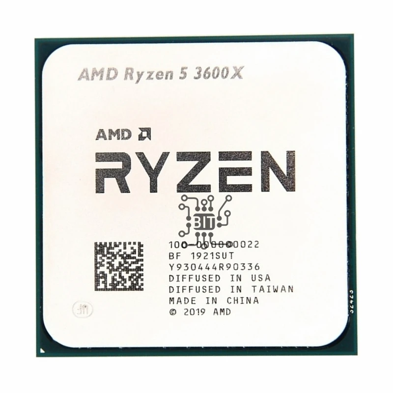 AMD Ryzen 5 3600X R5 3600X 3.8 GHz Six-Core Twelve-Thread CPU Processor ...