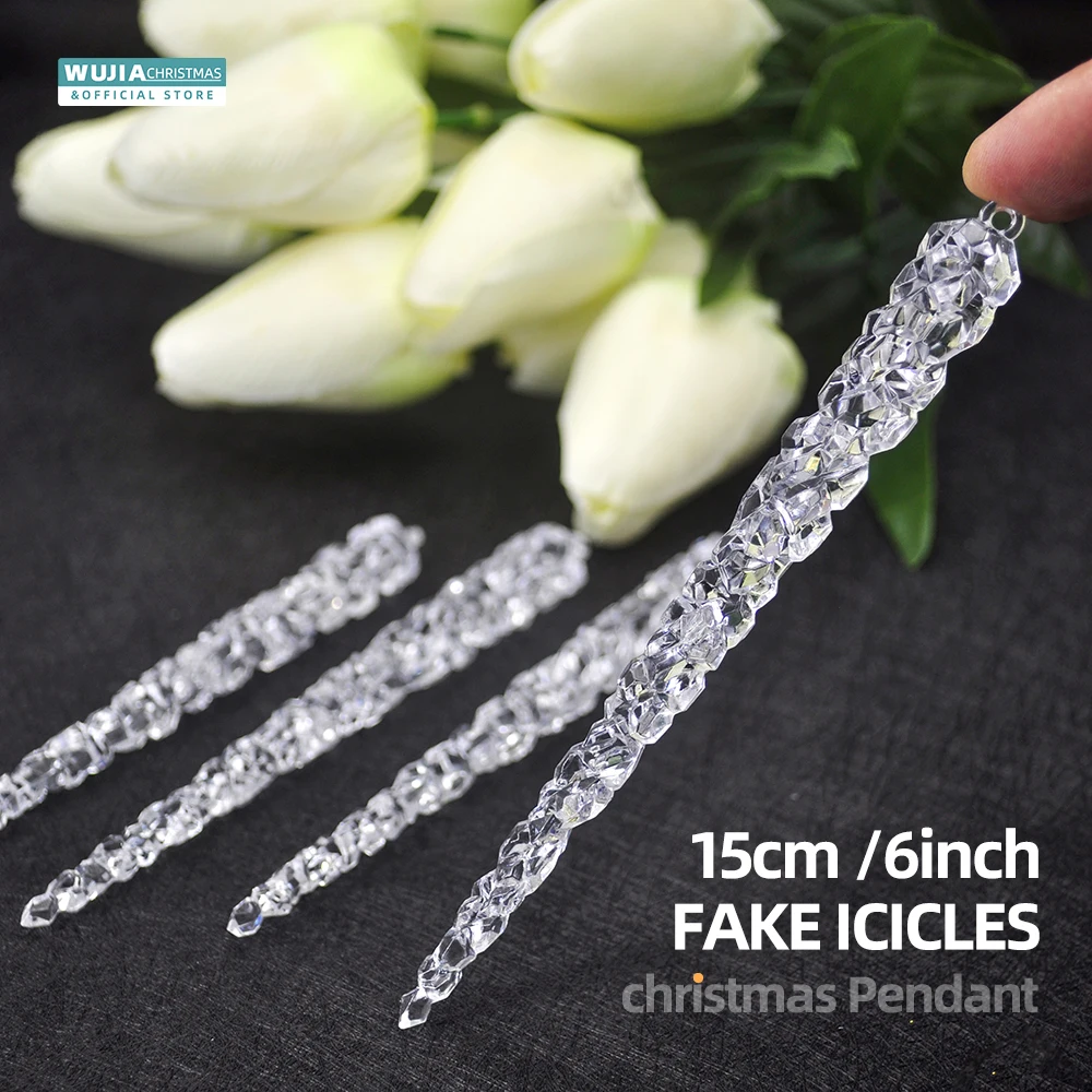 6pcs-15cm-Christmas-Simulation-Icicles-Xmas-Tree-Hanging-Ornament ...