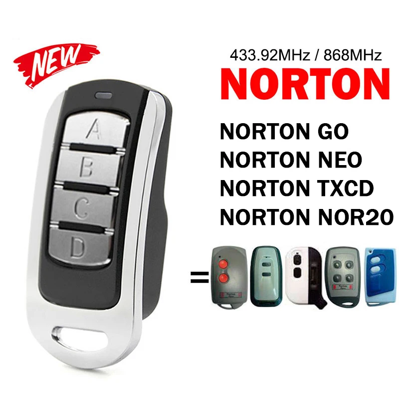 For-NORTON-GO-NEO-TXCD-NOR20-Gate-Remote-Control-Garage-Door-Opener-433 ...