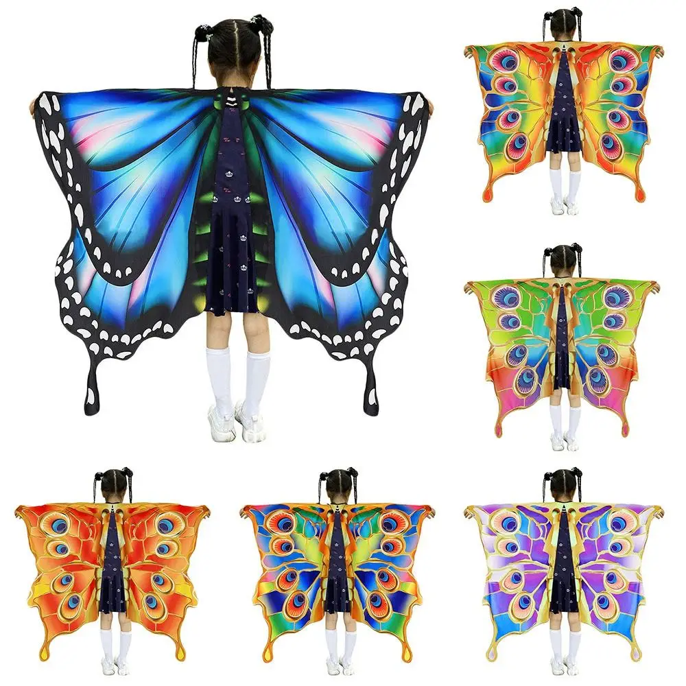 1set-Girls-Butterfly-Fairy-Shawl-Pixie-Cloak-Fancy-Dress-Kids-Butterfly-Wings-Cape-Festival ...