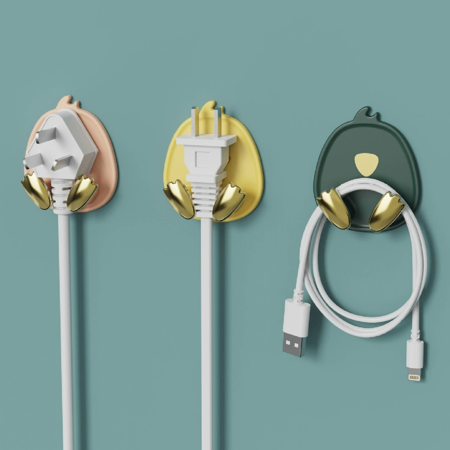 1PCS Hook Socket Holder Power Plug Hanger Gadgets Storage Kitchen ...