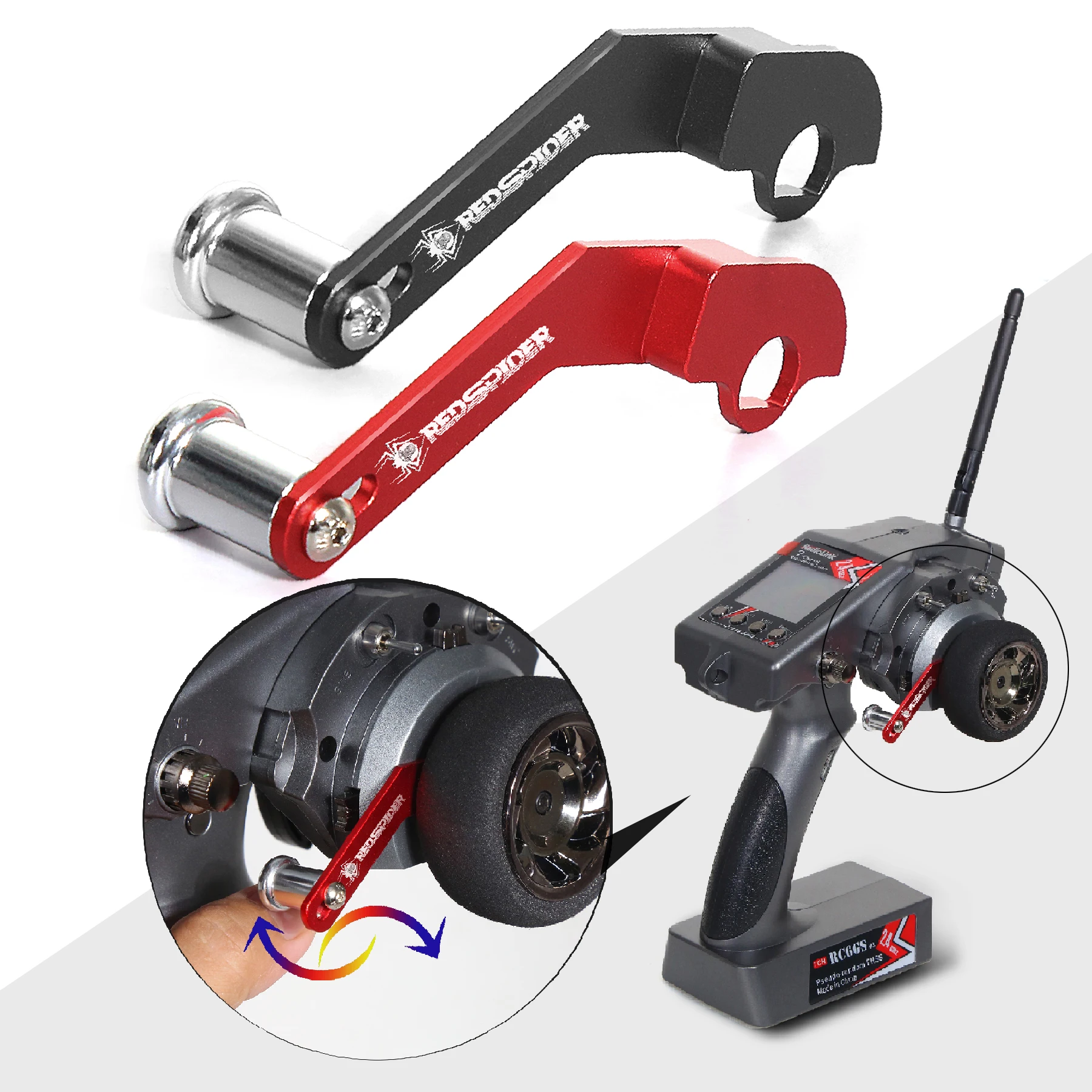 RED-SPIDER-CNC-Aluminum-Alloy-Metal-One-Handed-Remote-Control-for-Ledi ...