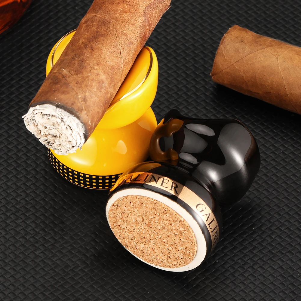 GALINER-Cigar-Ashtray-Stand-Holder-Portable-Ceramic-Outdoor-Cigar ...