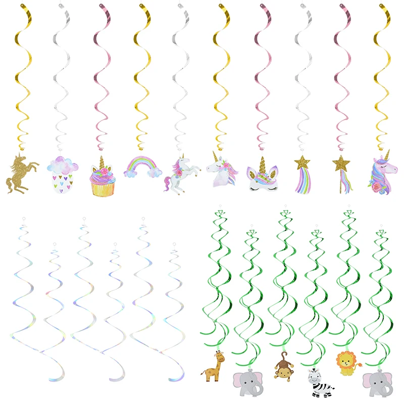 Conjunto-de-6-10-12-pe-as-unic-rnio-safari-animal-selva-teto-pendurado ...