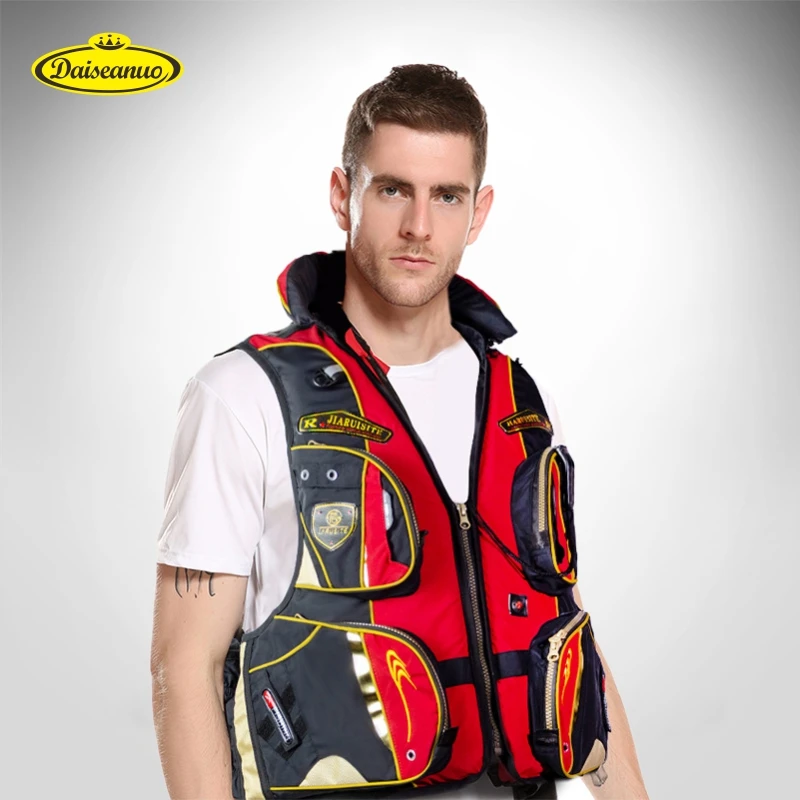 New-Life-Jacket-Fishing-Vest-Outdoors-Buoyancy-120kg-Multi-function ...