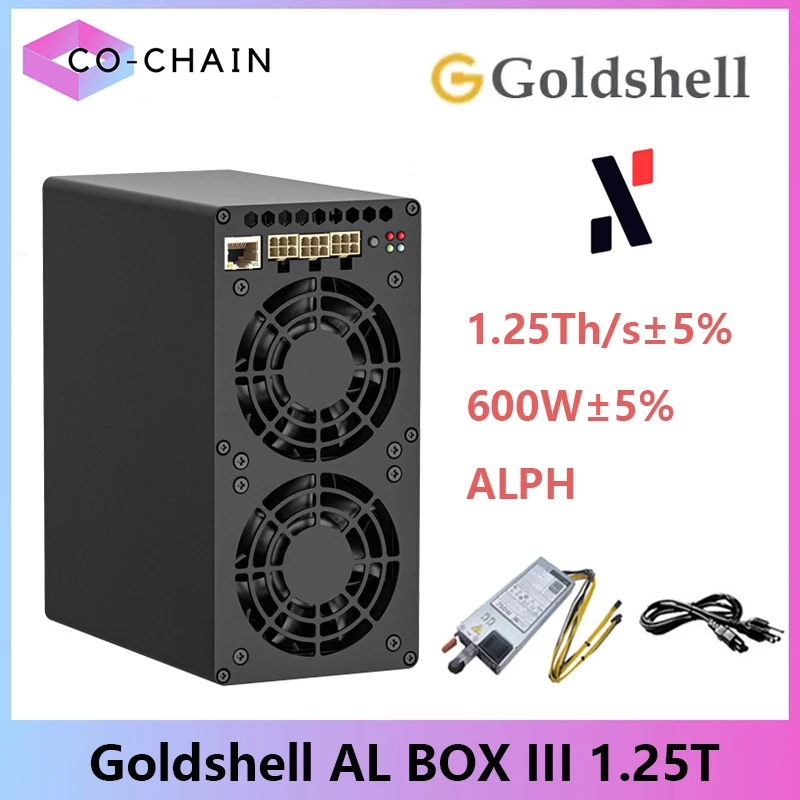 Goldshell-minero-AL-BOX-III-1-25-s-600W-ALPH-con-PSU-Blake3-algoritmo ...