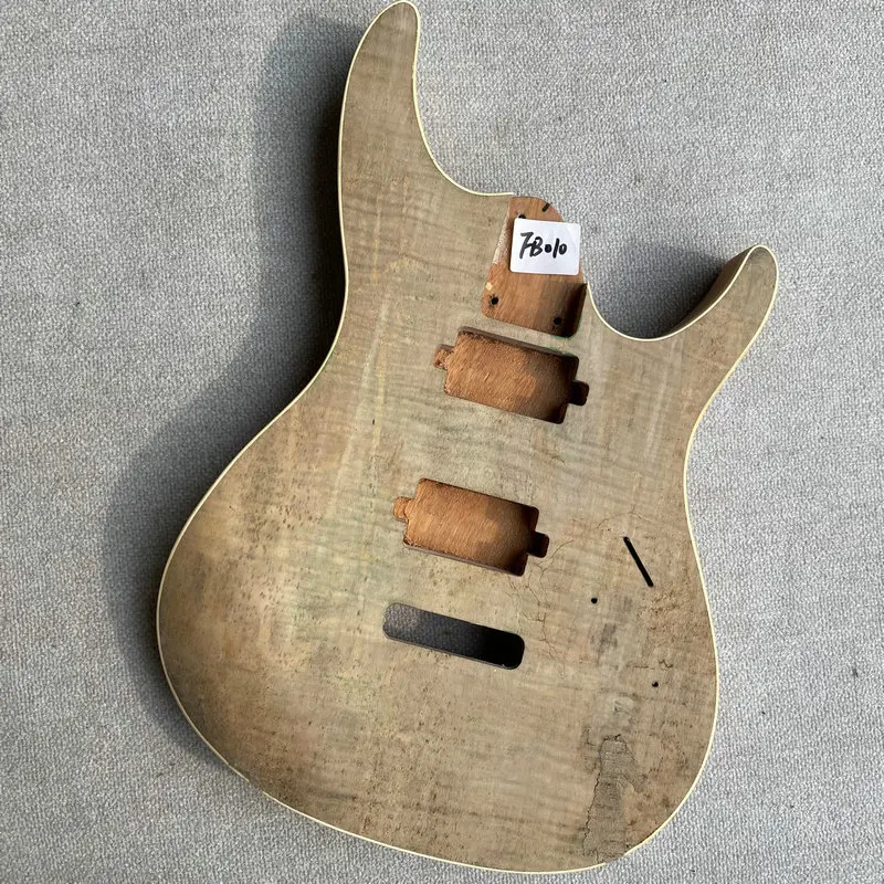 FB010-Natural-Flamed-Maple-with-SOlid-Mahogany-for-6-String-Electric ...
