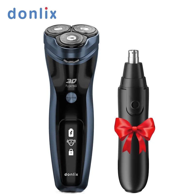 Electric Shaver for Men Razors Trimmer Rotary Shaver Wet-Dry Led Light ...