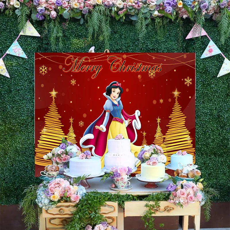 Disney Princess Golden Christmas Wallpaper