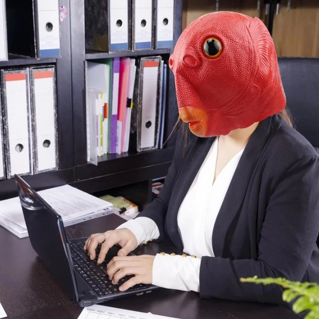 Fish Paper Bag Mask