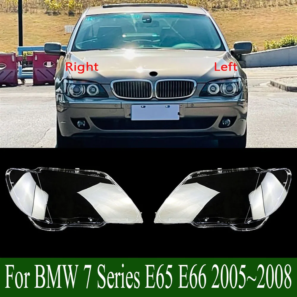 For Bmw 7 Series E65 E66 2005~2008 Front Headlamp Cover Lamp Shade ...