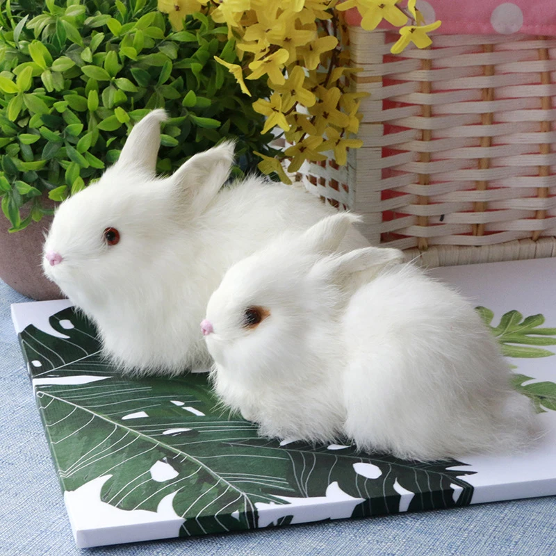 Simulation-Rabbit-Plush-Vivid-Lifelike-Animal-Easter-Rabbit-Model ...