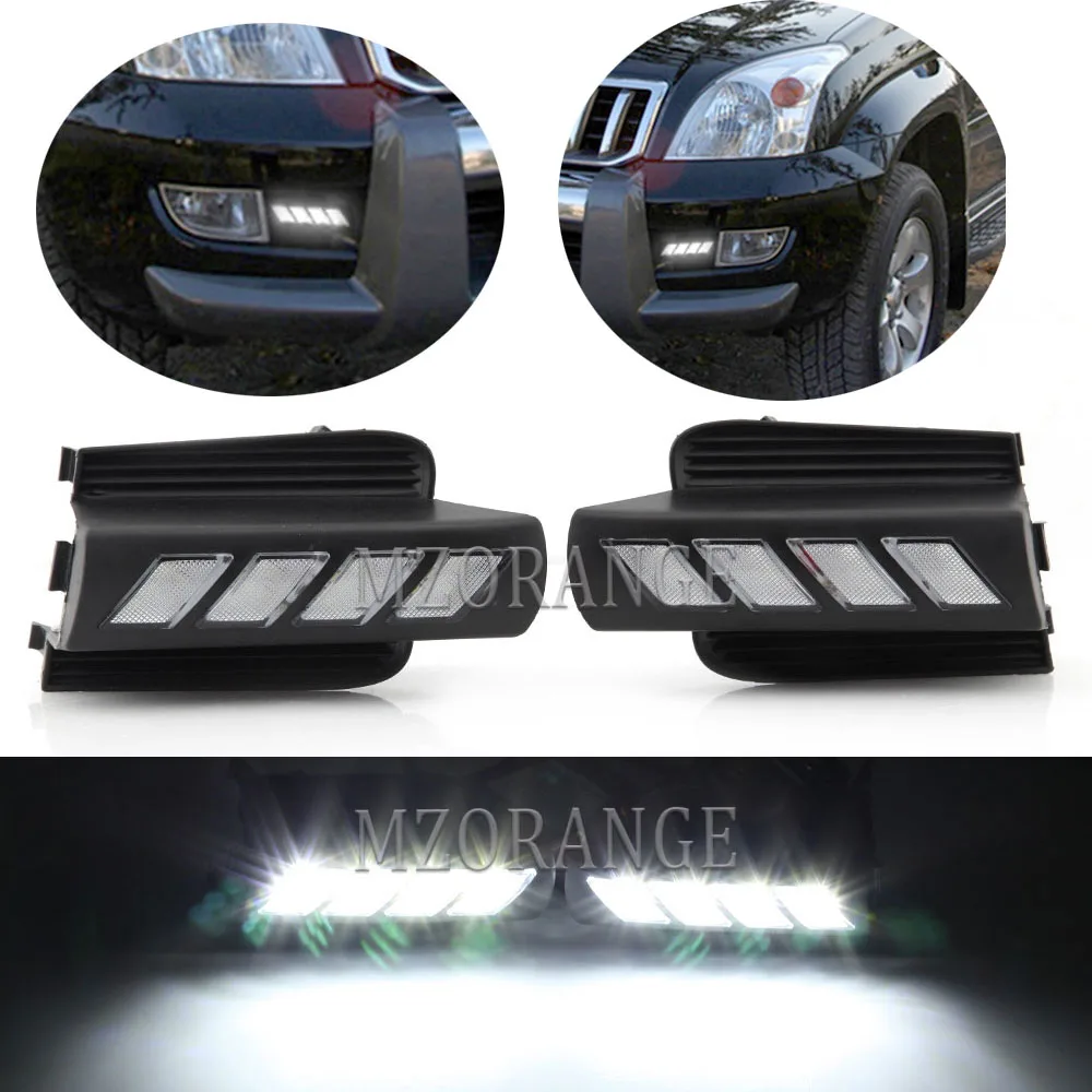 1-set-LED-DRL-For-Toyota-Prado-120-Land-cruiser-LC120-FJ120-2003-2009 ...