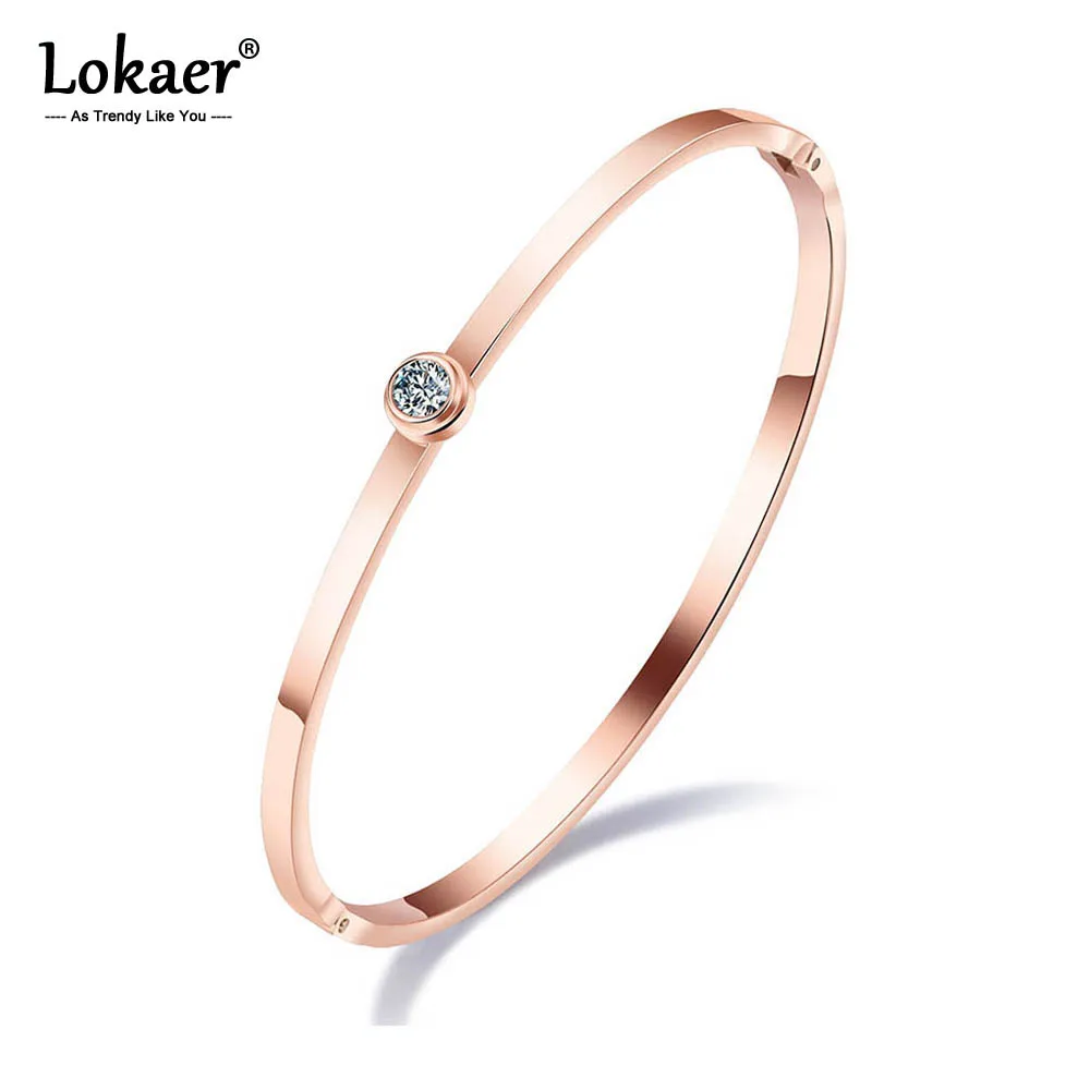 Lokaer-Trendy-Rose-Gold-Plated-Stainless-Steel-Bangles-For-Women-Mosaic-Cubic-Zirconia-Simple ...