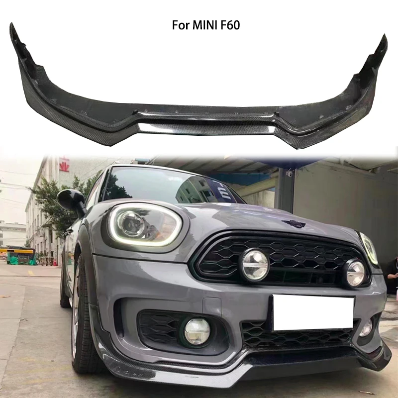 For-BMW-MINI-Countryman-F60-JCW-2017-2023-Real-Carbon-Fiber-Front-Lip ...