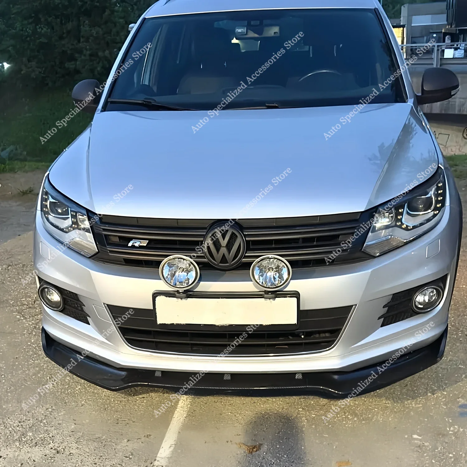 Gloss-Black-Car-Front-Bumper-Lip-Spoiler-Splitter-Diffuser-For-VW ...