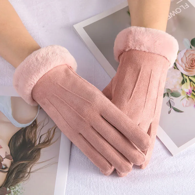 New-Fashion-Gloves-Autumn-Winter-Cute-Furry-Warm-Mitts-Full-Finger ...