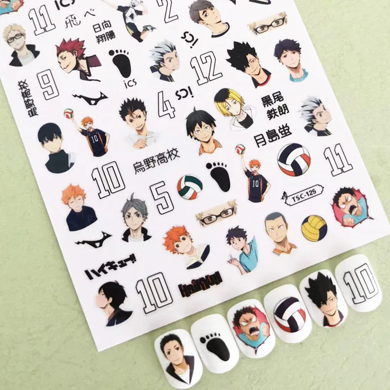 Anime-Anime-Haikyuu-Hinata-Shoyo-3D-Design-Self-Adhesive-Decal-Stamping ...