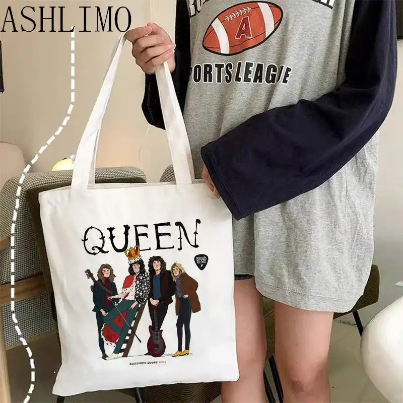 Queen-Music-Team-High-Capacity-Women-Eoc-Friendly-Tote-Bag-Canvas-Bag ...