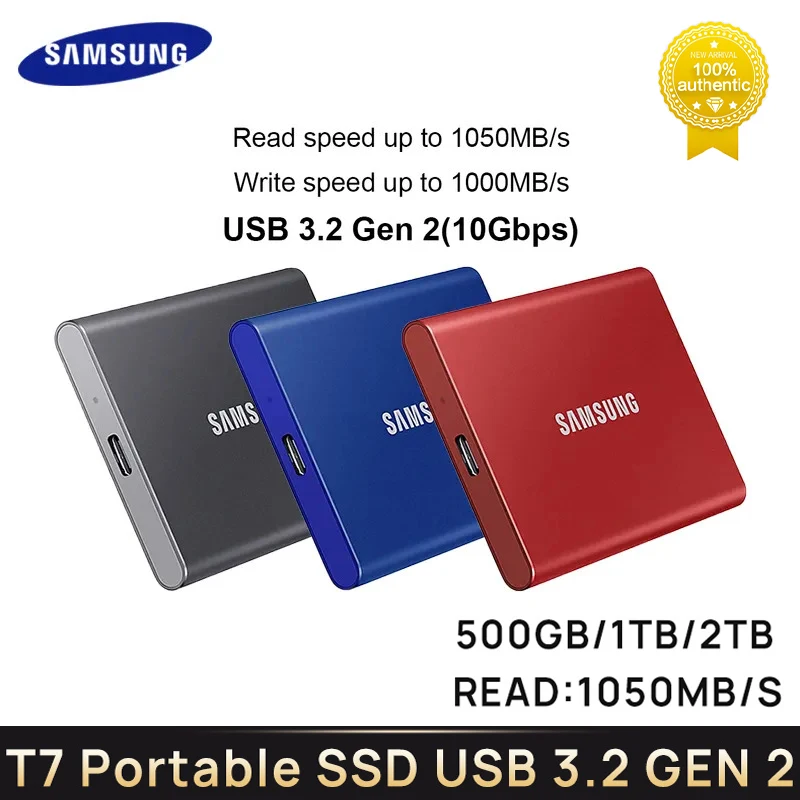 SAMSUNG-Original-PSSD-T7-USB-3-2-Gen-2-Portable-Solid-State-Drive-500GB ...