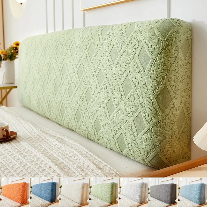 1PC Elastic Jacquard Bed Head Covers All-inclusive Bedroom Bed Head ...