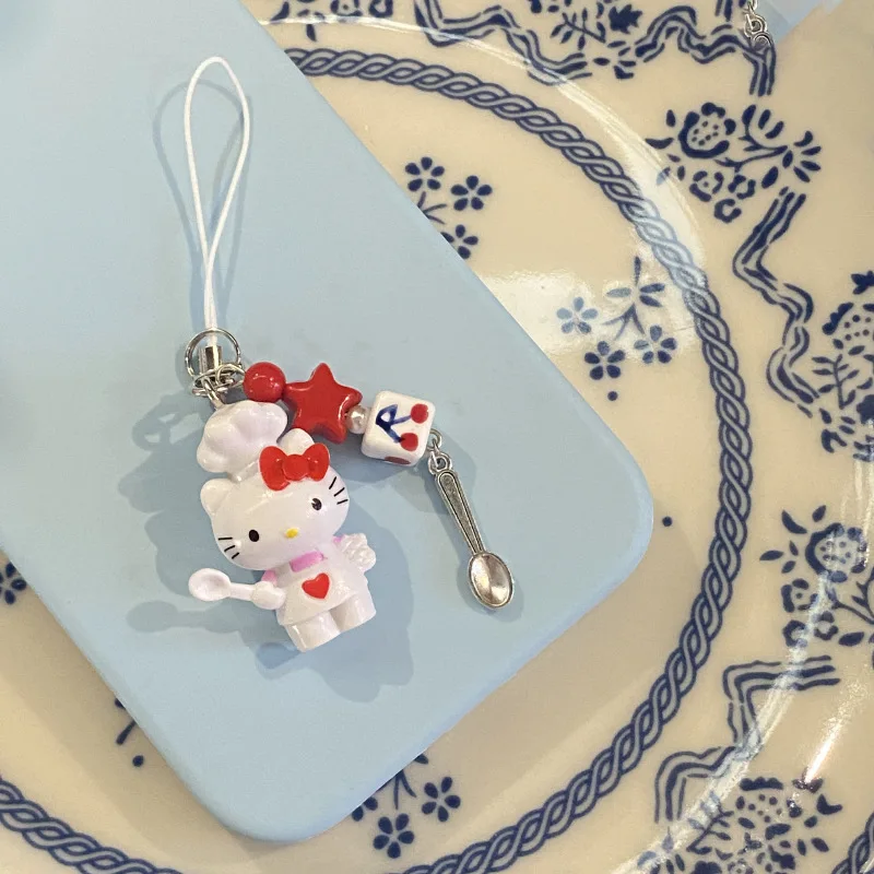 Sanrio-Hello-Kitty-Chef-Creative-Doll-Phone-Chain-Vintage-Cartoon-Ccd ...