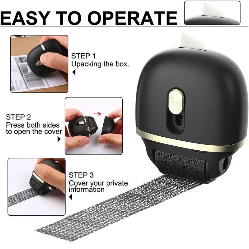 Theft Protection Roller Stamp For Privacy Confidential Data Guard Your ...