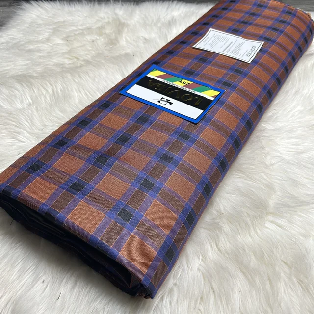 5 Yards Nigerian Senator Wear material Suit Fabric for men cloth ...