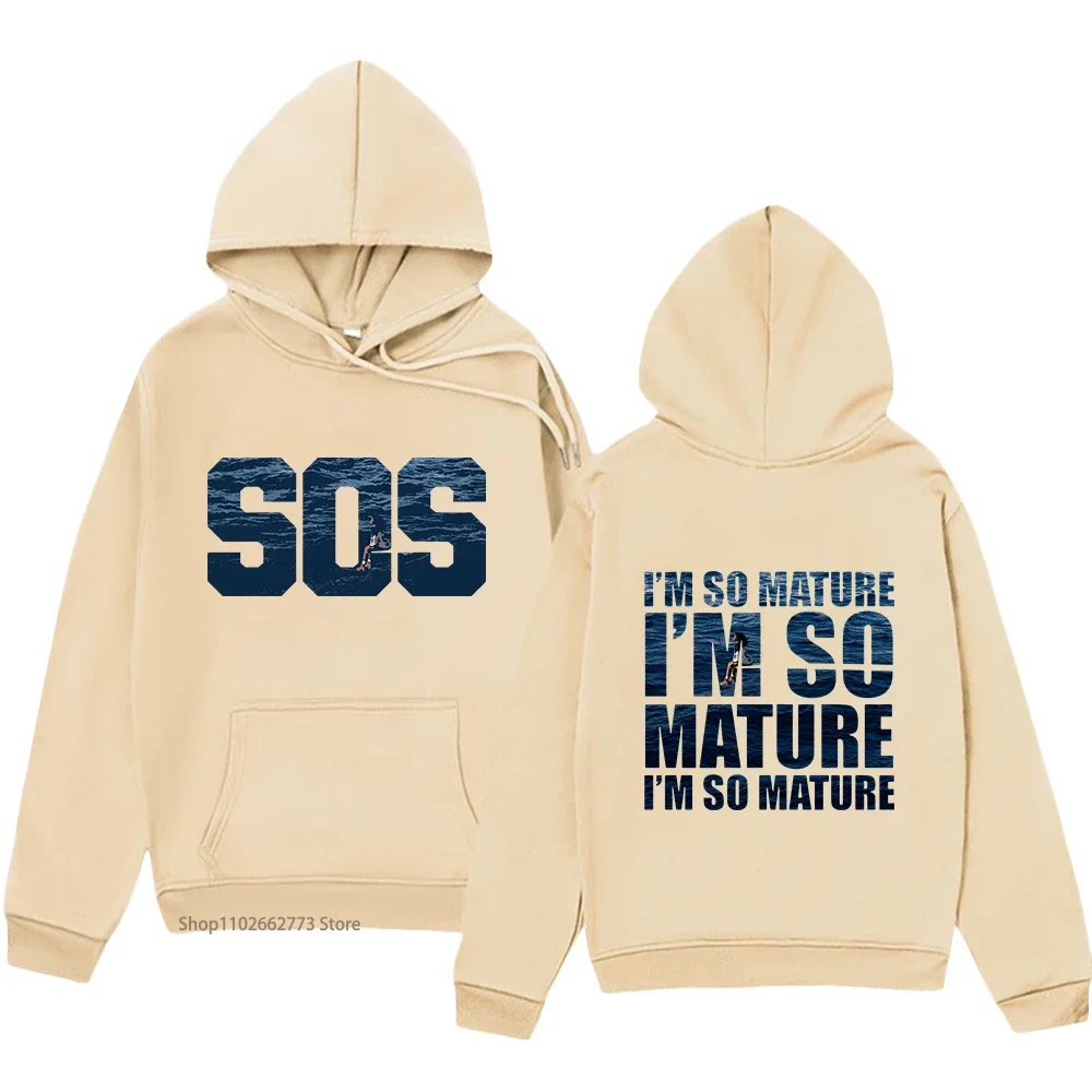 SZA SOS Graphic Hoodie for Women K-Pop Sweatshirt High Street Sudadera ...