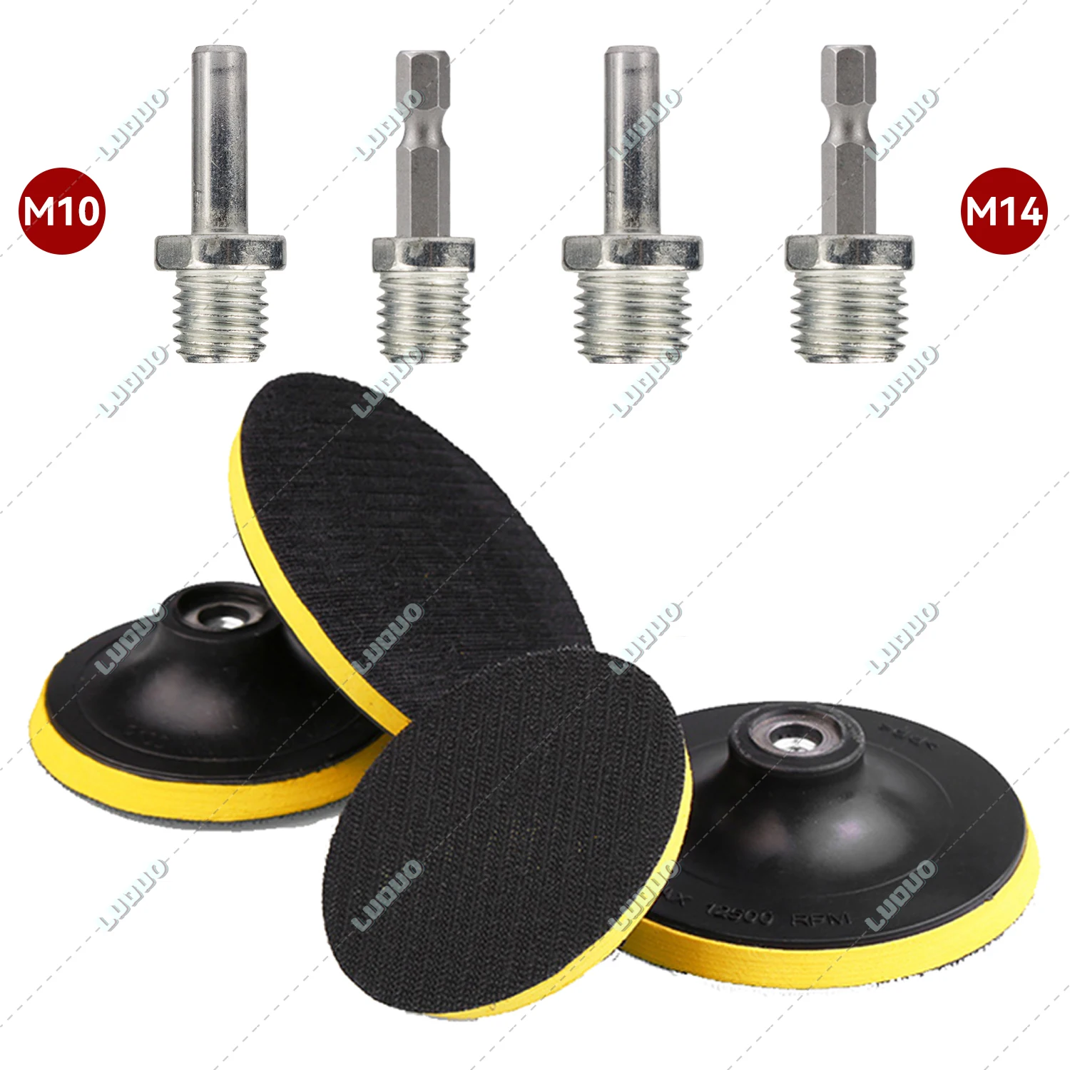 2-7-Inch-Backing-Buffing-Pad-Car-Polisher-Bonnet-Angle-Grinder-Wheel ...