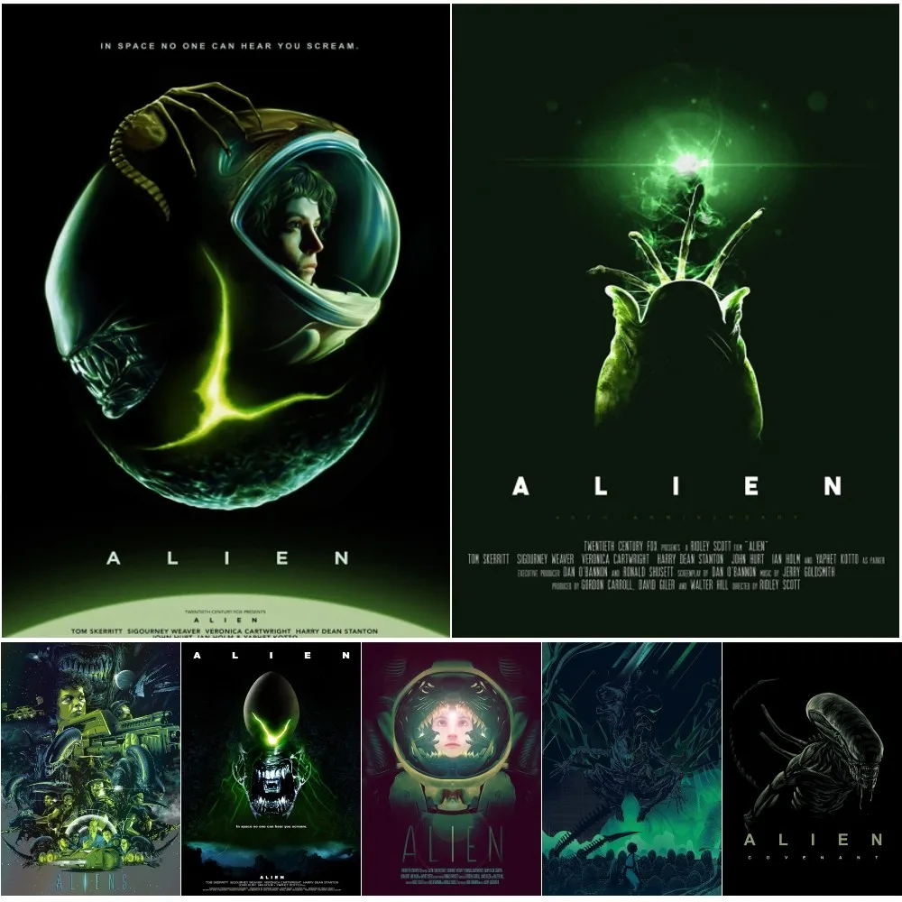 American-Science-Fiction-Thriller-Series-Alien-Canvas-Printing-Painting ...