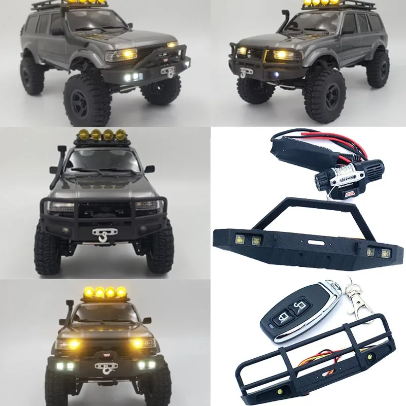 FMS-FCX18-LC80-LED-4-15V-Simulation-Front-Bumper-with-Lights-Winch ...