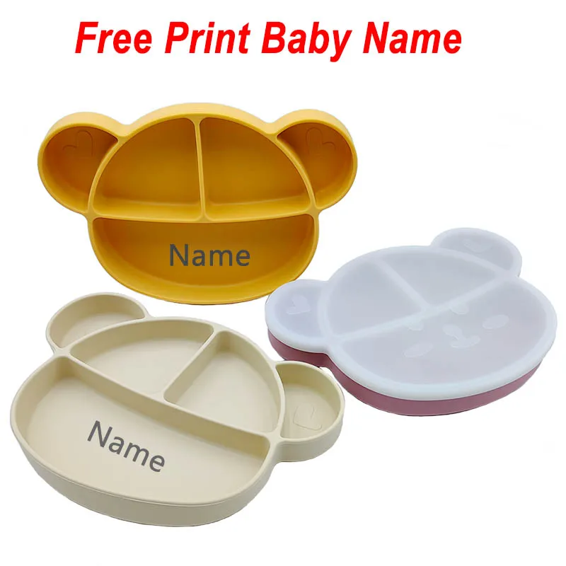 Silicone-Feeding-Plates-Dishes-For-Baby-Cartoon-Mickey-Mouse-Suction ...