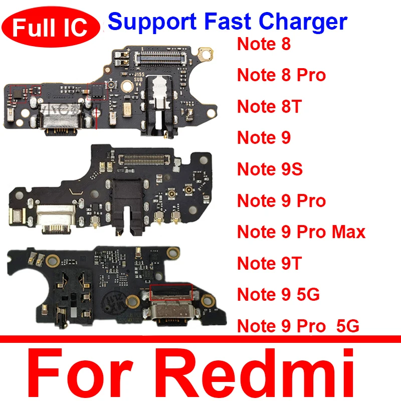 Genuine-USB-Charging-Board-For-Xiaomi-Redmi-Note-8-9-Pro-Max-5G-Note-8T ...